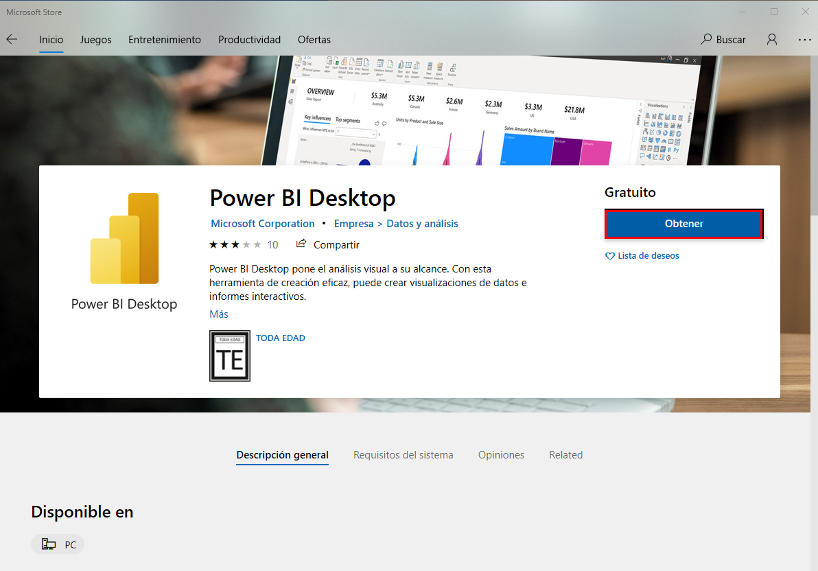 Power BI – Mesa de Ayuda 7500