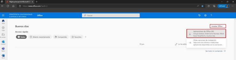 Instalación Microsoft Office 365 – Mesa de Ayuda 7500